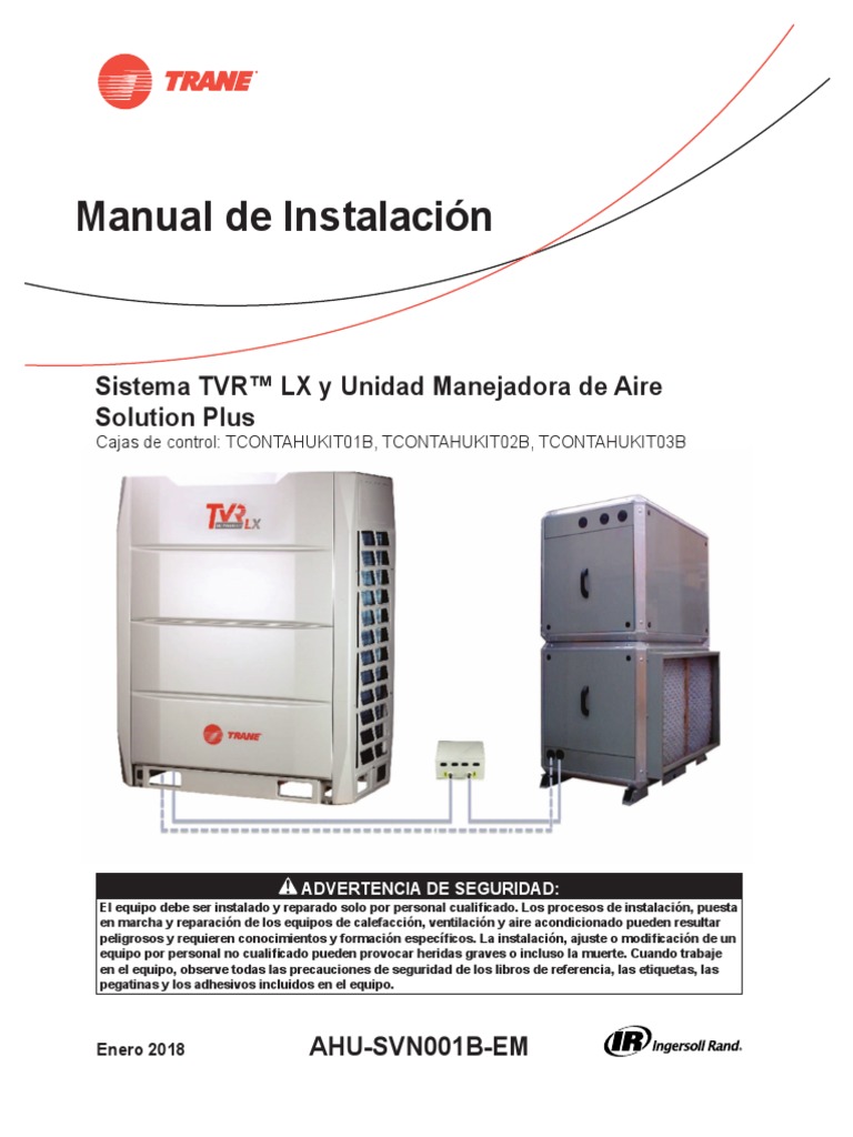 TVR LX + Solution Plus - Manual de Instalación (Español) | PDF | Clorofluorocarbono | Tubería ...