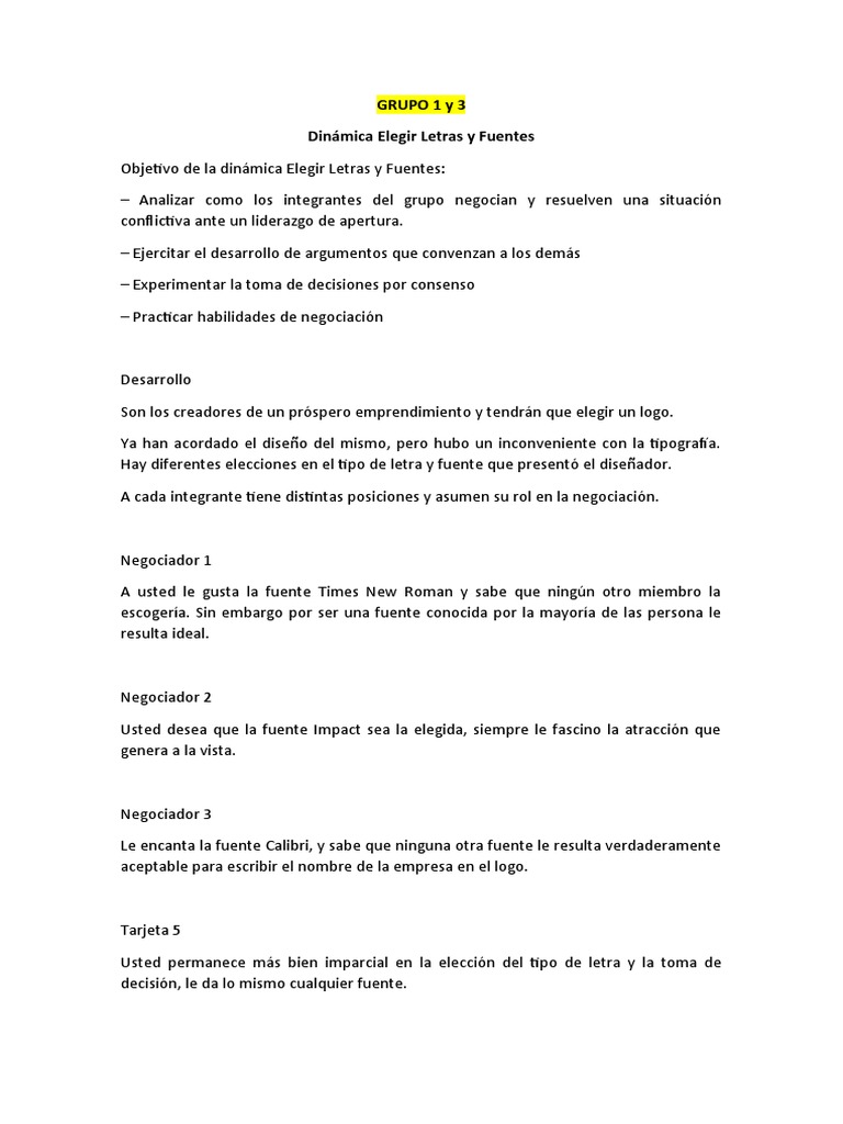 Dinámicas de Negociación y Toma de Decisiones | PDF | Negociación