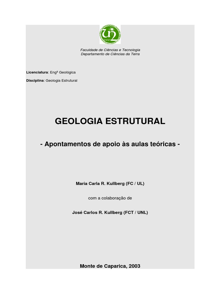 Geologia Estrutural | PDF | Falha (Geologia) | Placas tectônicas