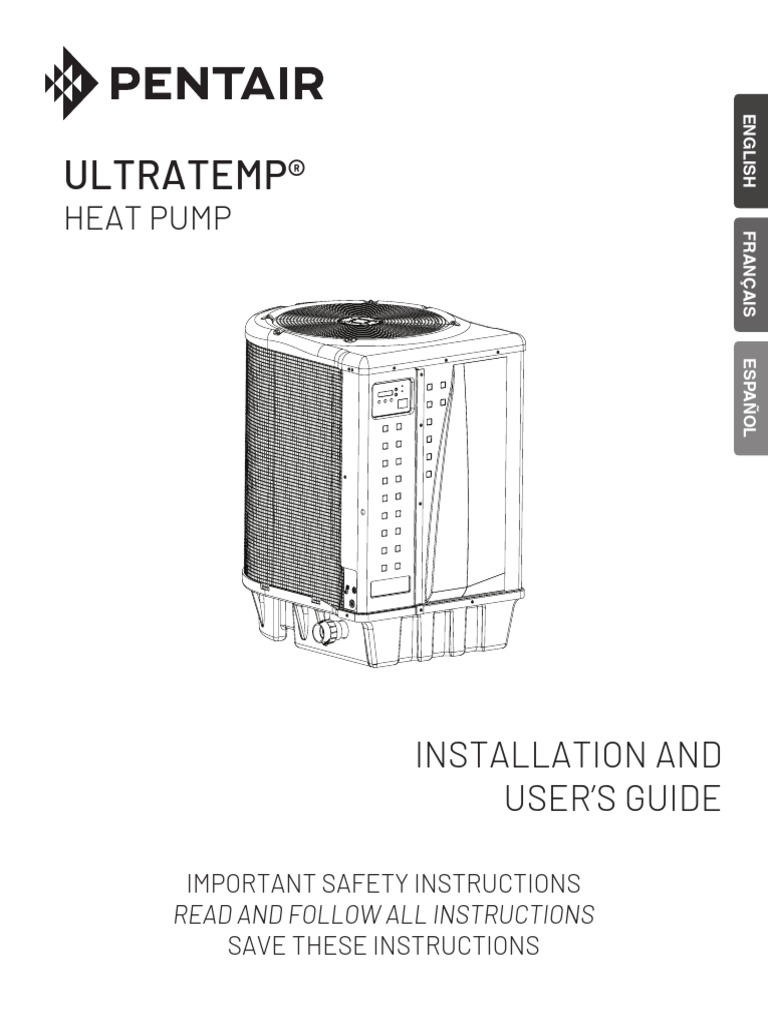 Ultratemp - 70 Pentair | PDF
