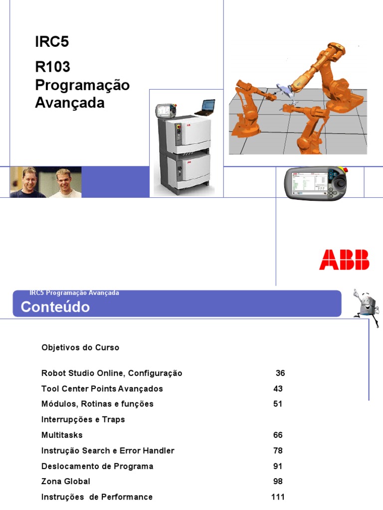 IRC5 Advanced Programming Students Manual Rev2-Portugues | PDF | Equipamento de escritório ...