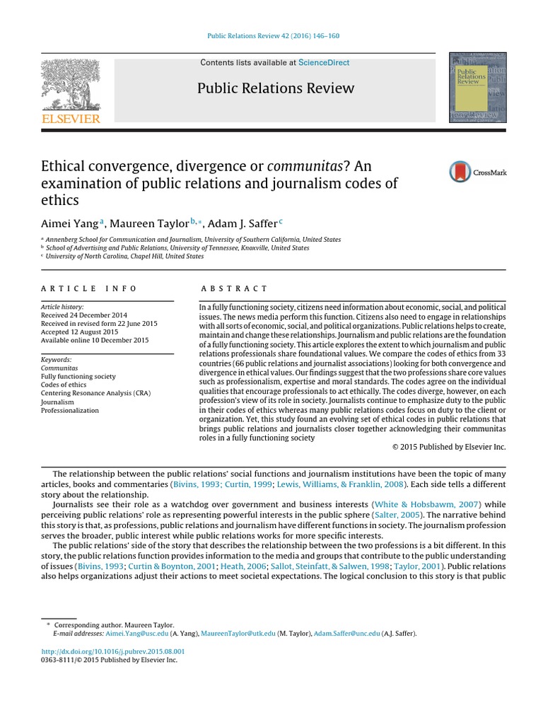 E. Ethical Convergence, Divergence or Communitas | PDF | Public ...
