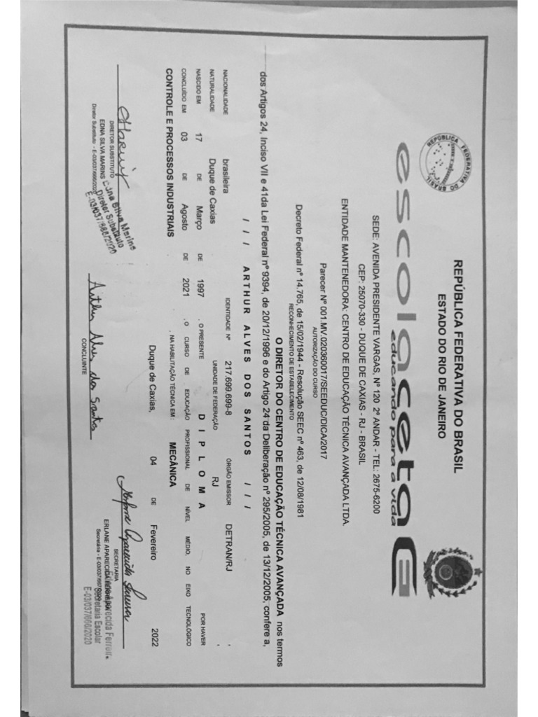 Diploma Téc Mec. | PDF