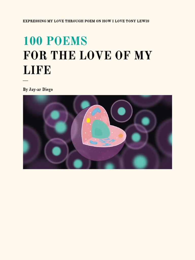 100 Poems For Tony | Download Free PDF | Love | Poetry