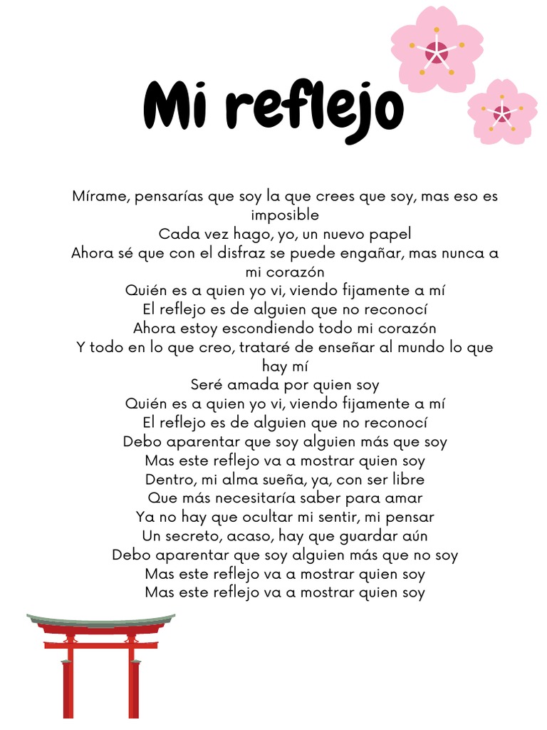 Mi Reflejo | PDF
