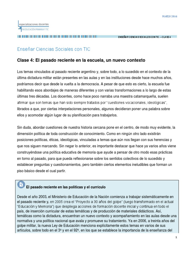 CienciasSociales Clase4 | PDF