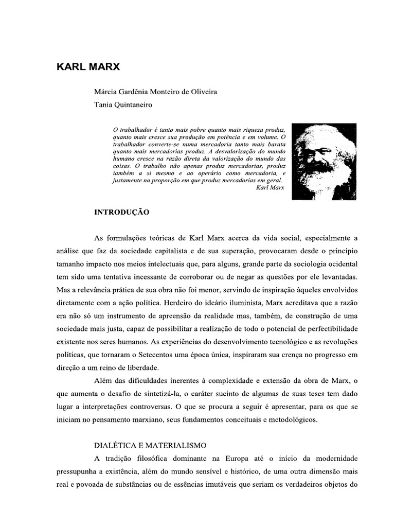 Clássicos, Marx | PDF