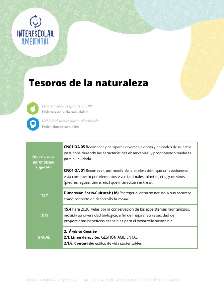 Tesoros de La Naturaleza | PDF | Naturaleza | Entorno natural