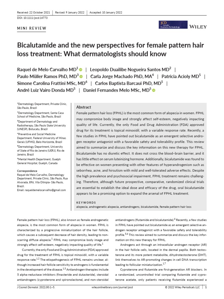 Bicalutamide For FPHL - Review | PDF