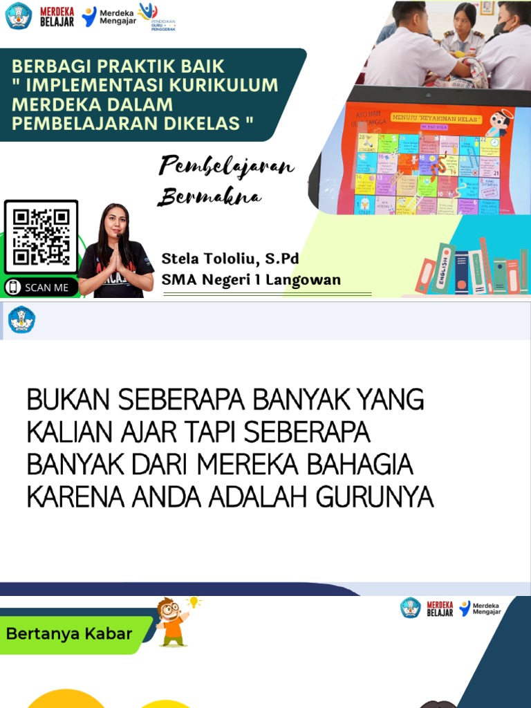 Praktik Baik - Pembelajaran Kurikulum Merdeka Dalam Pembelajaran | PDF