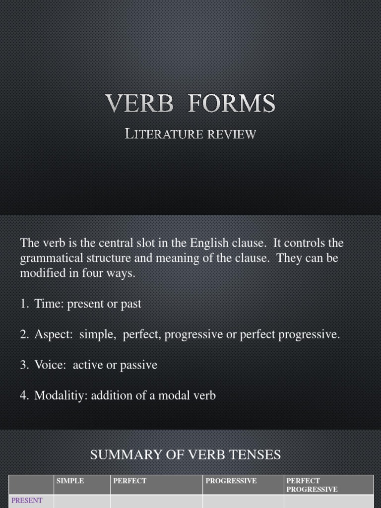 Verb forms | PDF