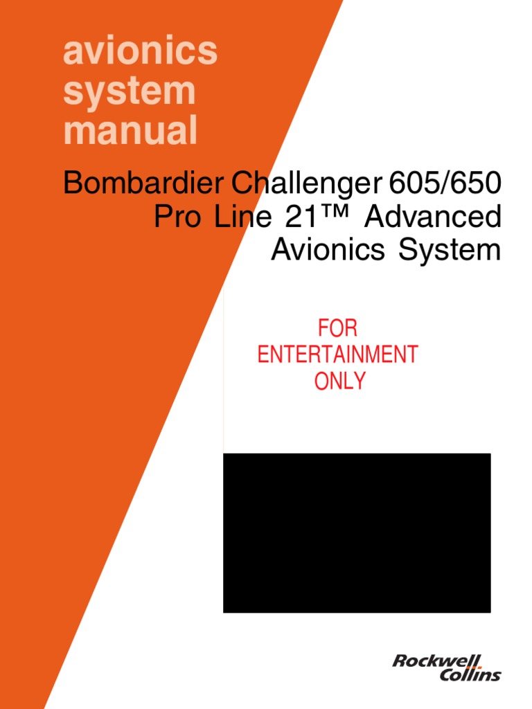 Challenger 605 - 650 Pro Line 21 Advanced Avionics System Manual ...