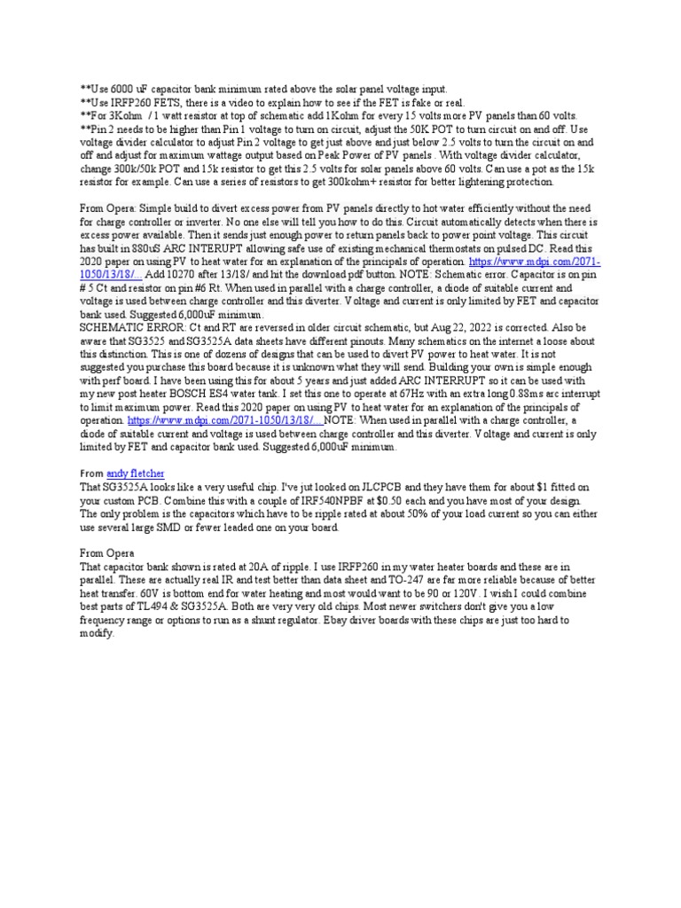 PWM Schematic and Notes | PDF