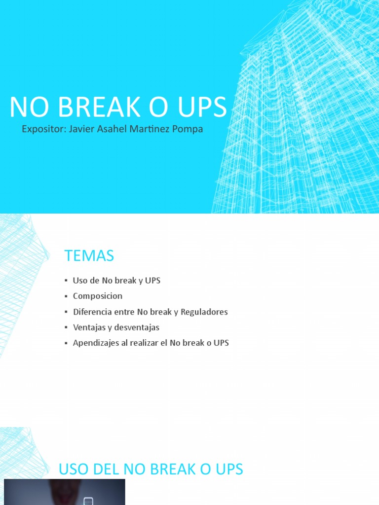 No Break o UPS | PDF