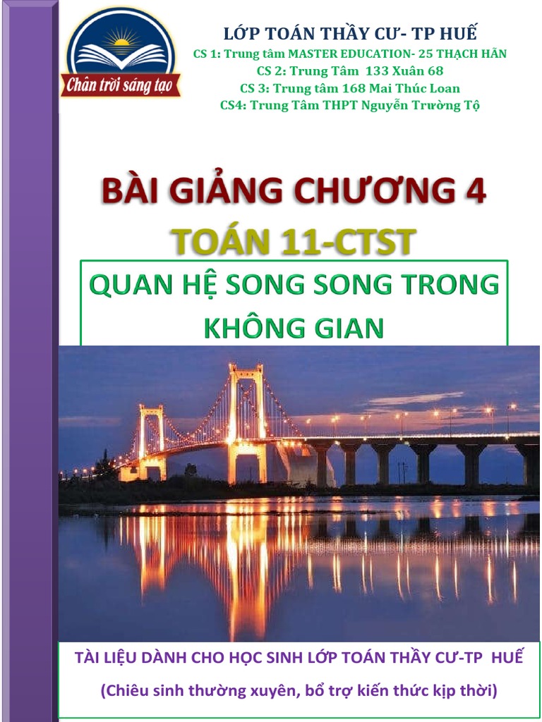 Duong Thang Va Mat Phang Quan He Song Song Trong Khong Gian Toan 11 ...