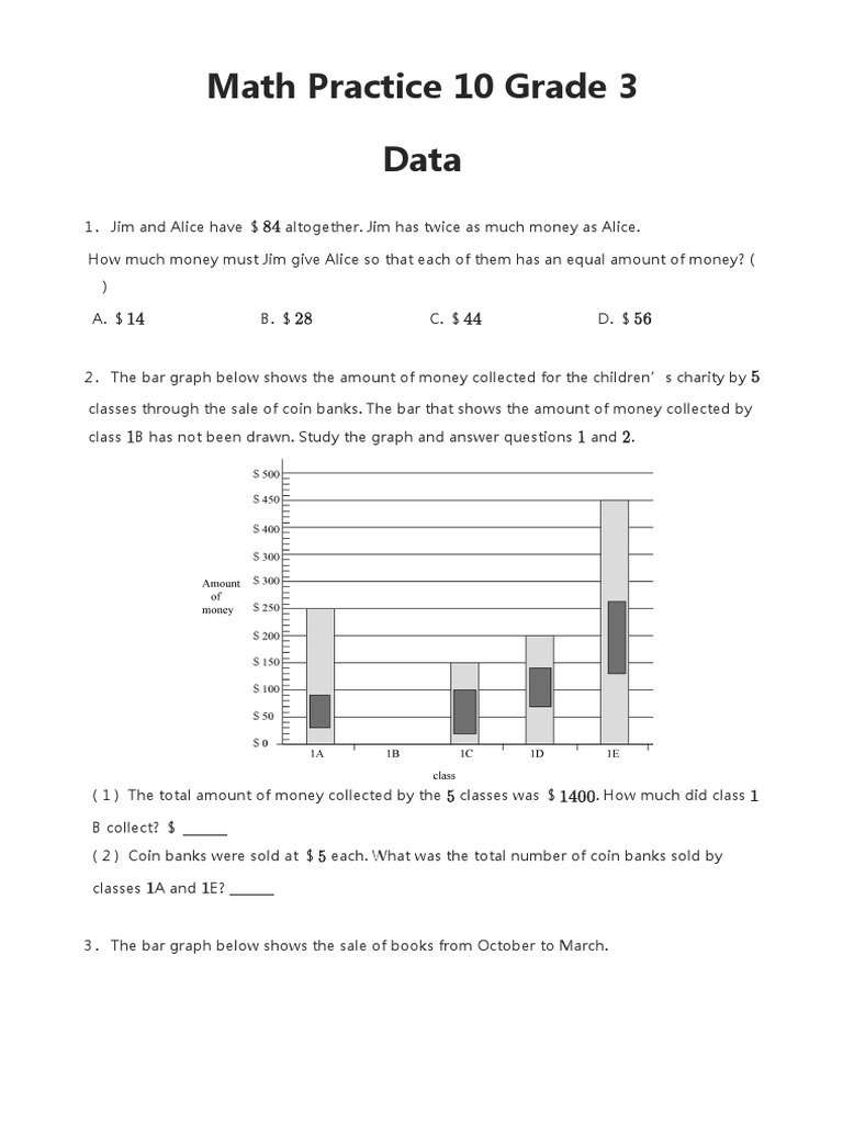 Math Practice 10 Grade 3 | PDF