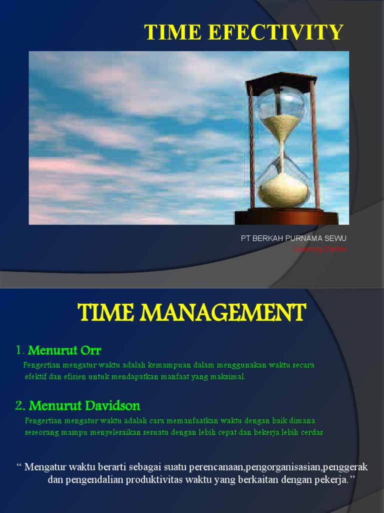 Time Management | PDF | Karier & Perkembangan