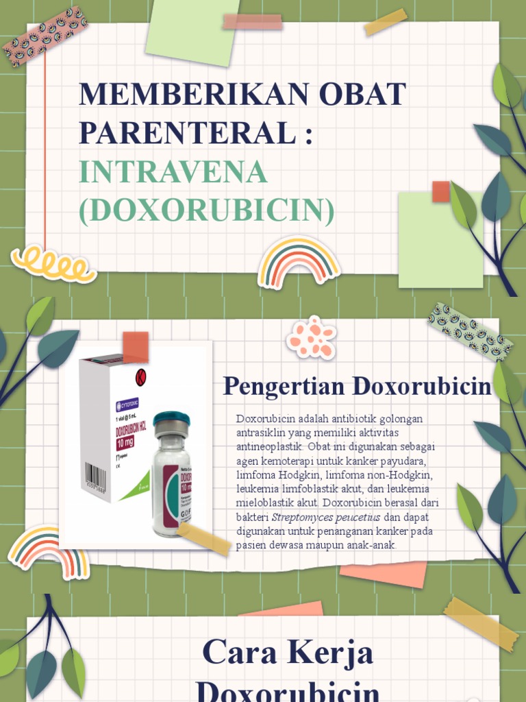 Memberikan Obat Parental: IV (Doxorubicin) | PDF