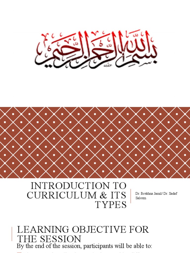 Curriculum & Its Types | PDF