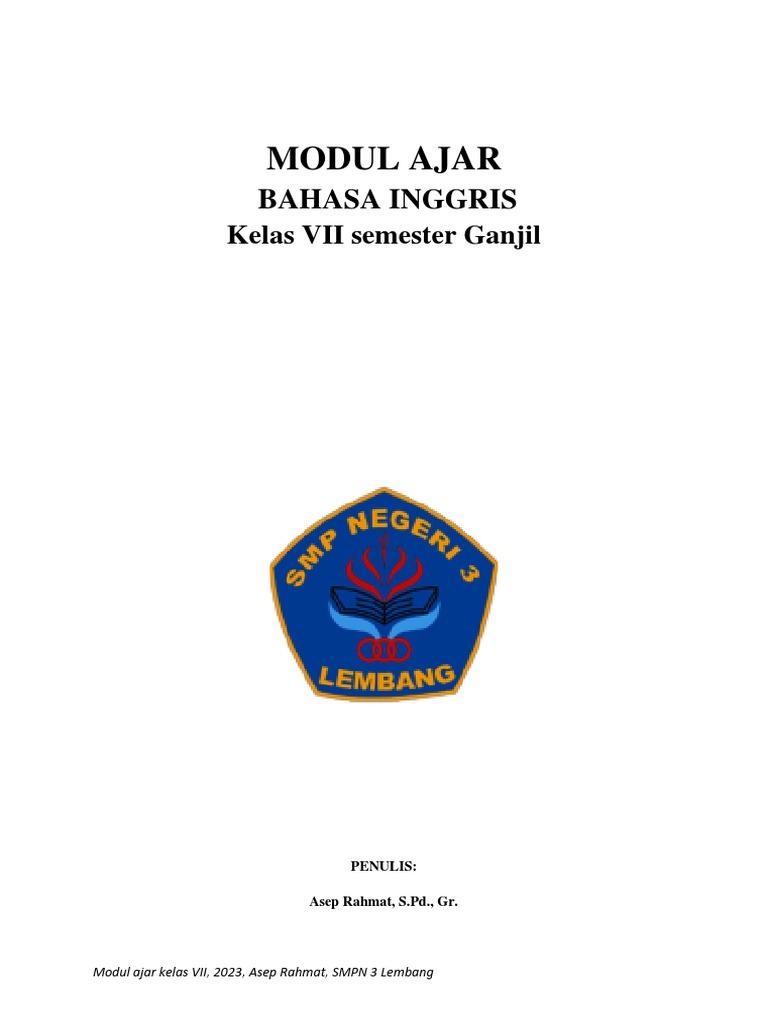Modul ajar Chapter 1, Unit 1 Galang From Kalimantan jd | PDF