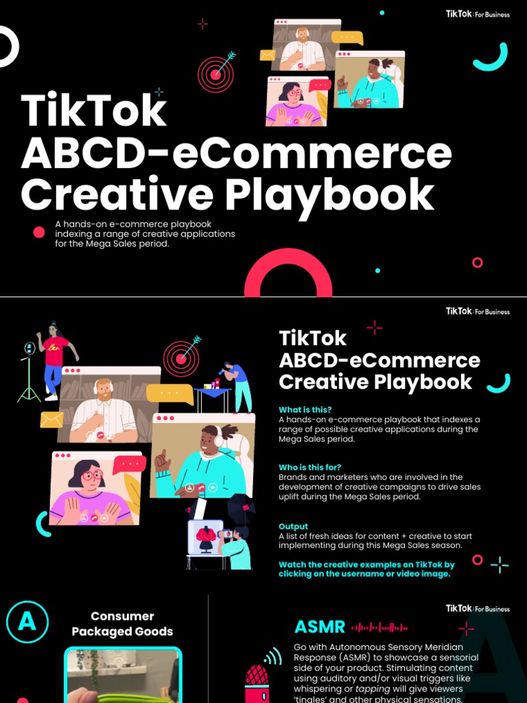 TikTok ABCD-eCommerce Creative Playbook | Download Free PDF | Brand | Fashion