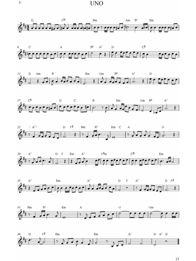 Uno_-_Partitura | PDF