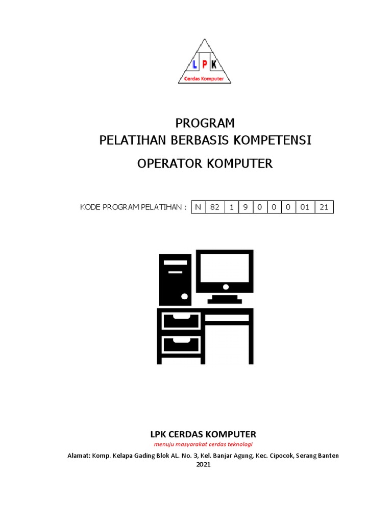 Pelatihan Operator Komputer 2021 | PDF | Teknologi & Rekayasa