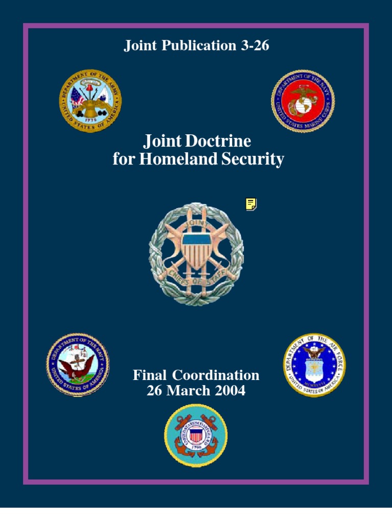 Joint Doctrine for Homeland Security | PDF | United States Department ...