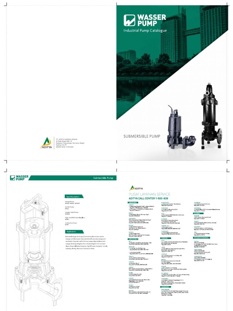 KATALOG POMPA INDUSTRI_SUBMERSIBLE | PDF