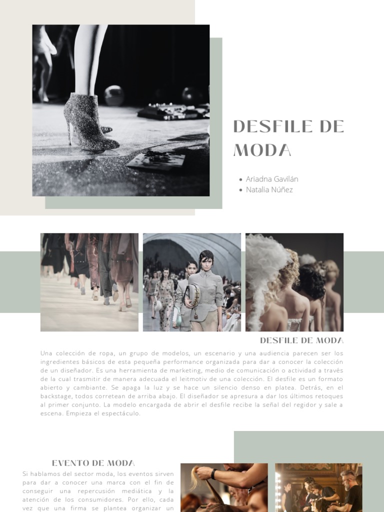 Desfile de Moda | PDF