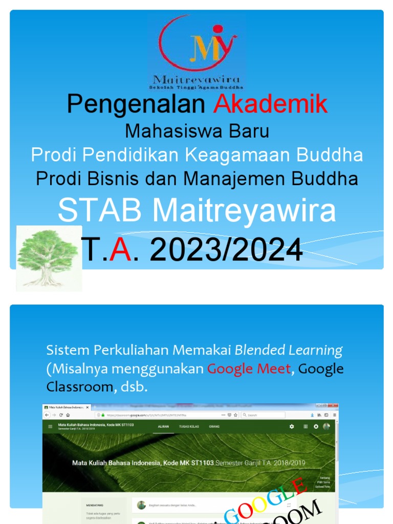 Slide Pengenalan Akademik Mahasiswa Baru STAB Maitreyawira | PDF ...