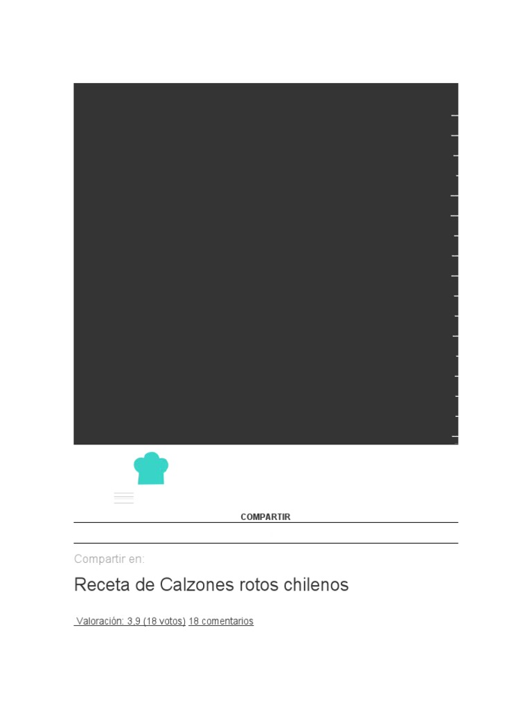 Receta de Calzones Rotos Chilenos | PDF