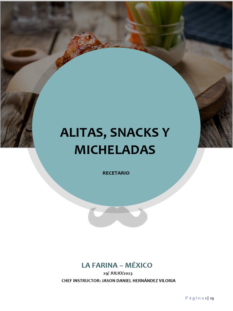 Recetario de Alitas y Snacks Mexicanos | PDF