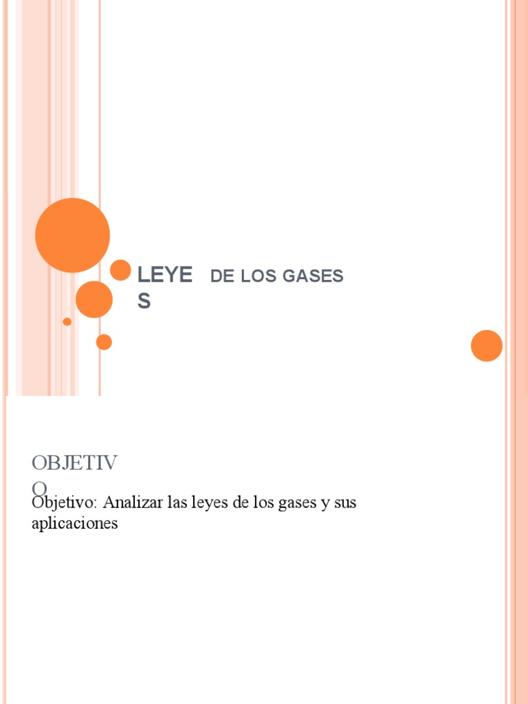 Leyes de los Gases: Análisis y Ejemplos | PDF