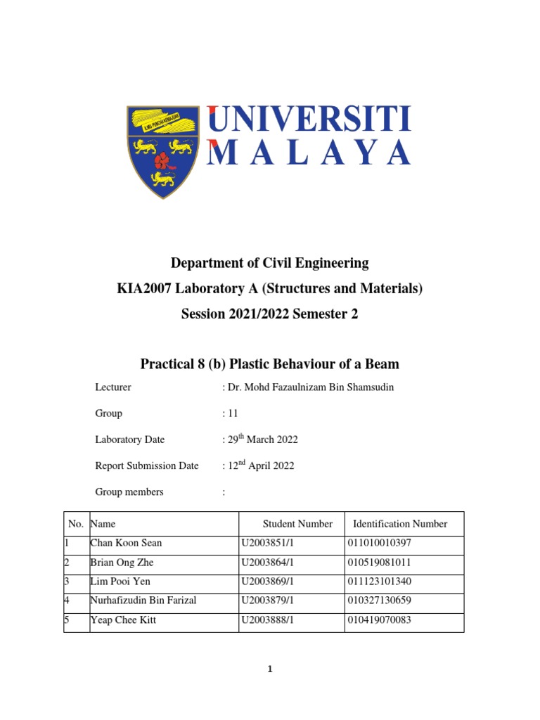 G11 Practical 8 (B) | Download Free PDF | Deformation (Engineering) | Bending