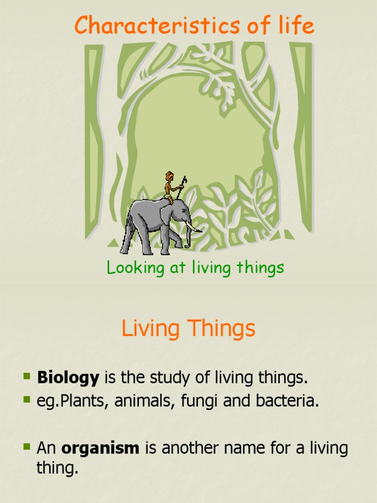 Characteristics of Life Powerpoint | PDF