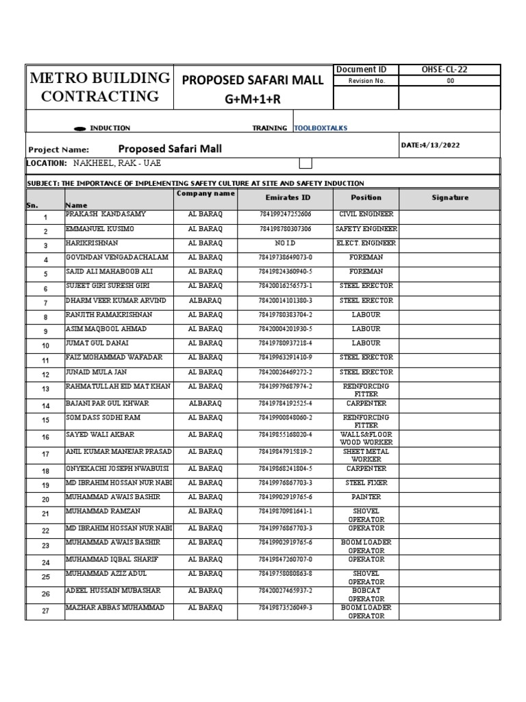 Metro Building Contracting | PDF