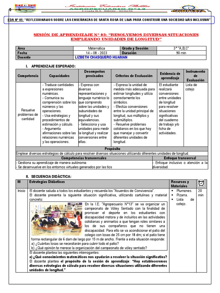 3°-Sesion 3-Eda 5 | PDF