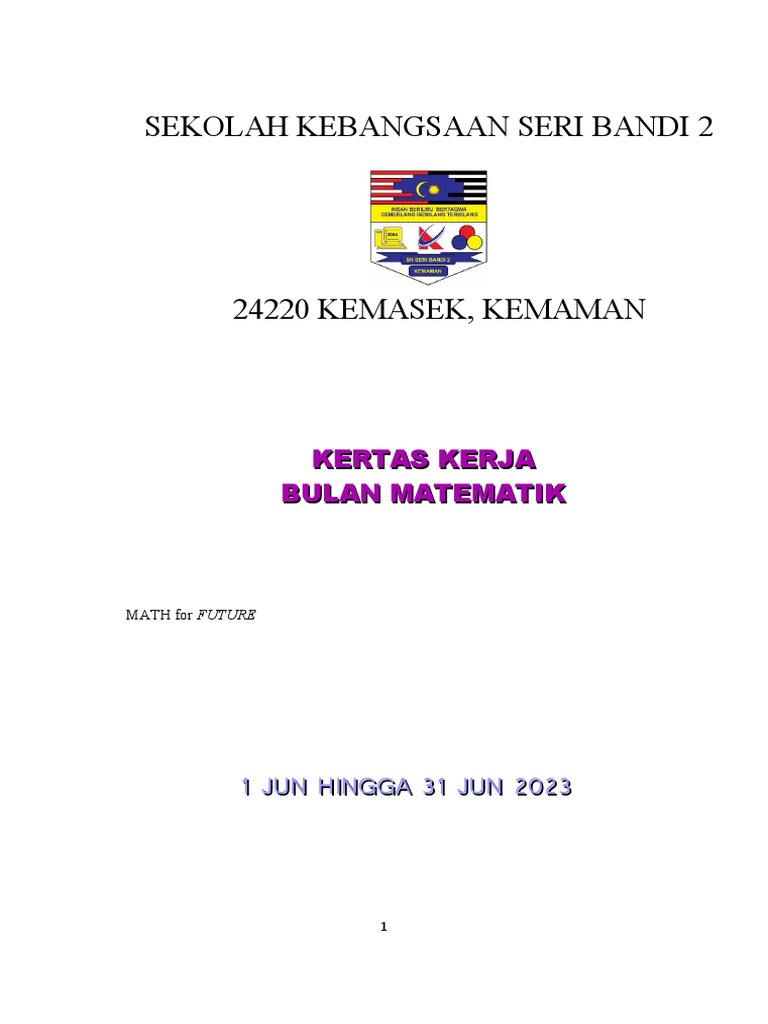 Kertas Kerja Bulan Matematik | PDF