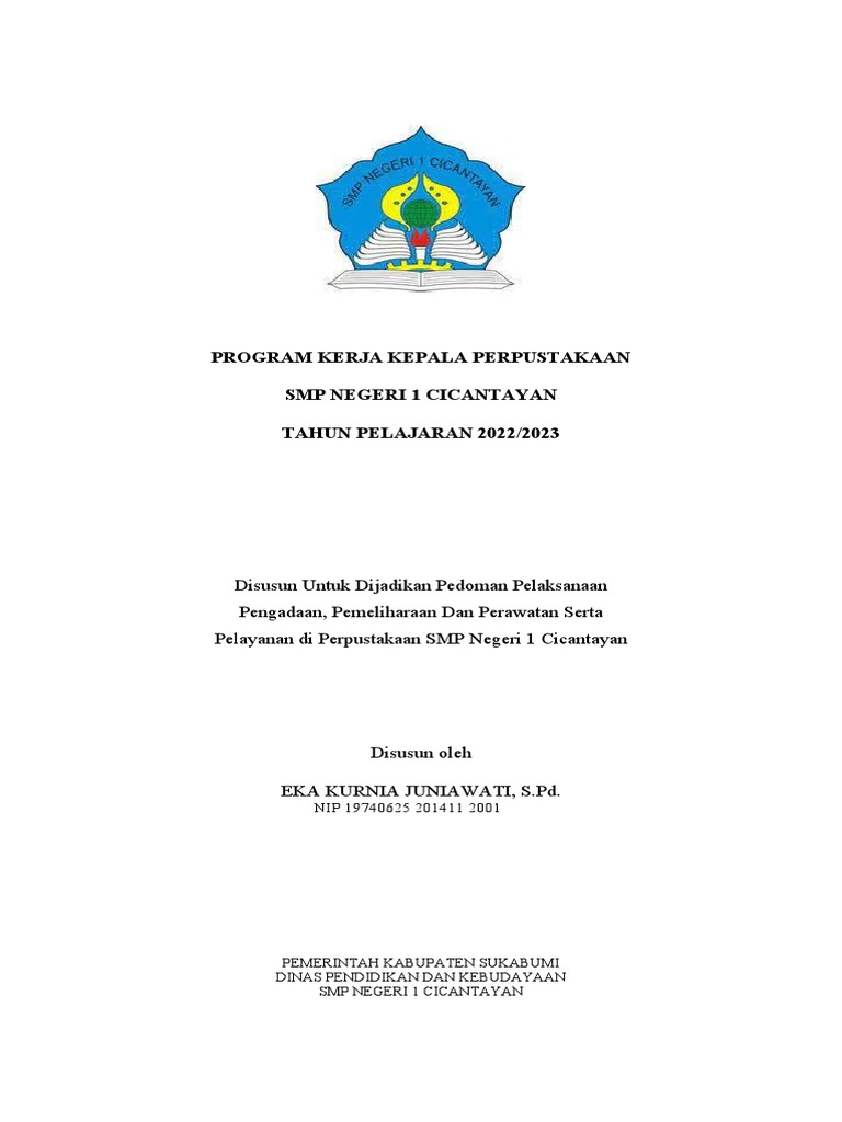 Program-Kepala Perpustakaan Sekolah | PDF