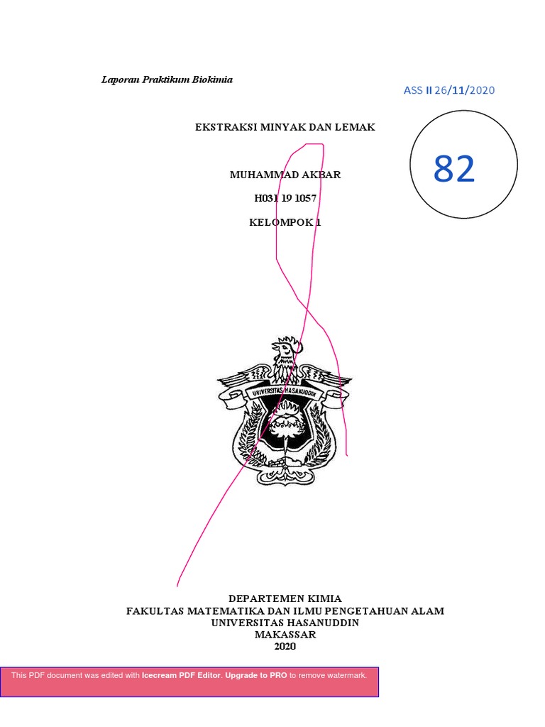'DONE' Ekstarksi Minyak Dan Lemak - Muhammad Akbar - ASS II | PDF