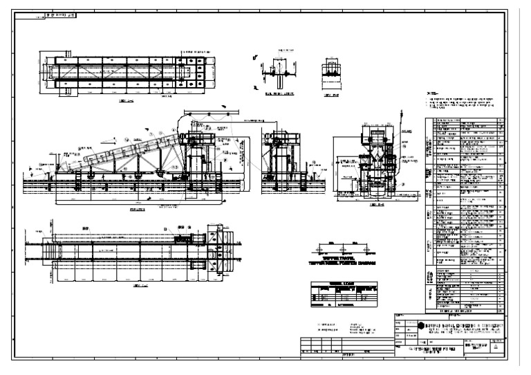 HNEC-500-SSM-2023-TTR-001 GA OF TRAVELING TRIPPER FOR BELT CONVEYOR TK1 ...