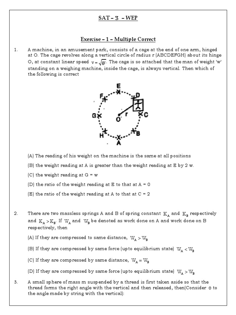 Pow Sat-3 Wep | PDF | Force | Friction