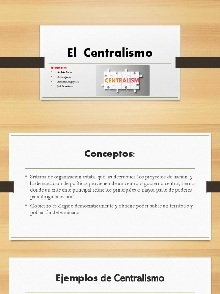 El Centralismo | PDF | Política