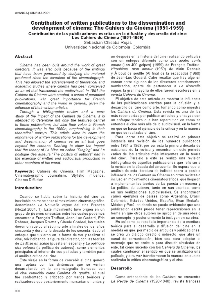 ROJAS, Sebastian Chisaba. Contribución de Las Publicaciones Escritas en La Difusión y Desarrollo ...