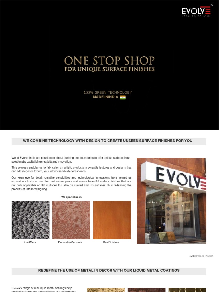 Evolve India Company Profile - 2022 | PDF