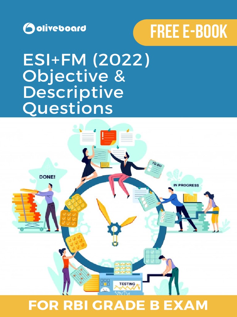 RBI Grade B Exam E-Book: ESI+FM 2022 | PDF | Economies | Business