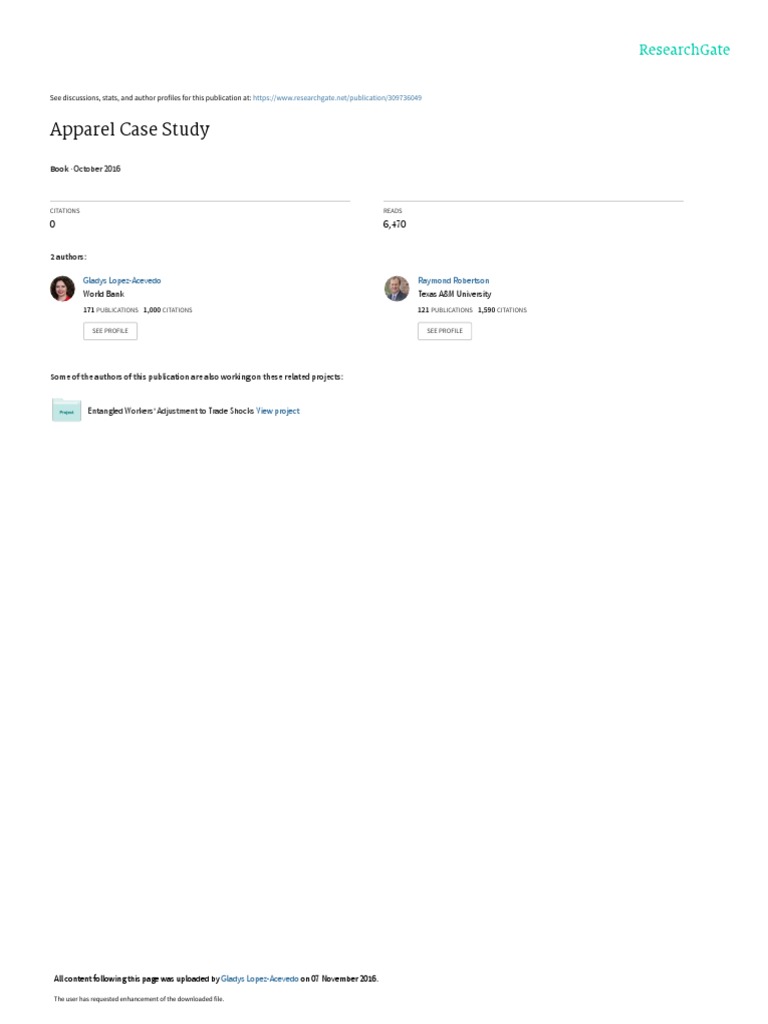 Apparel Case Study | PDF