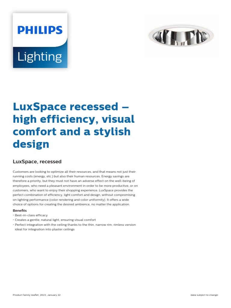 اجتماعات - معارضLuxSpace, Recessed | PDF