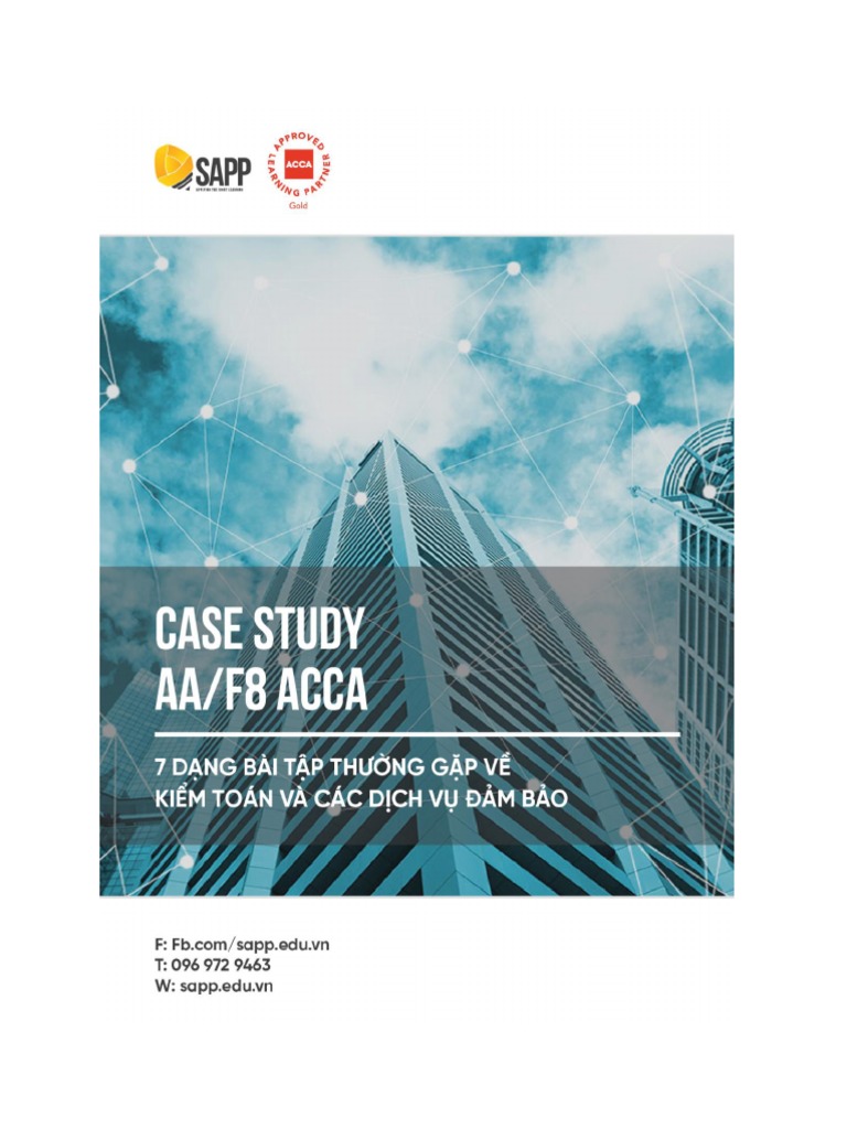 (SAPP Academy) Case Study F8 ACCA | PDF